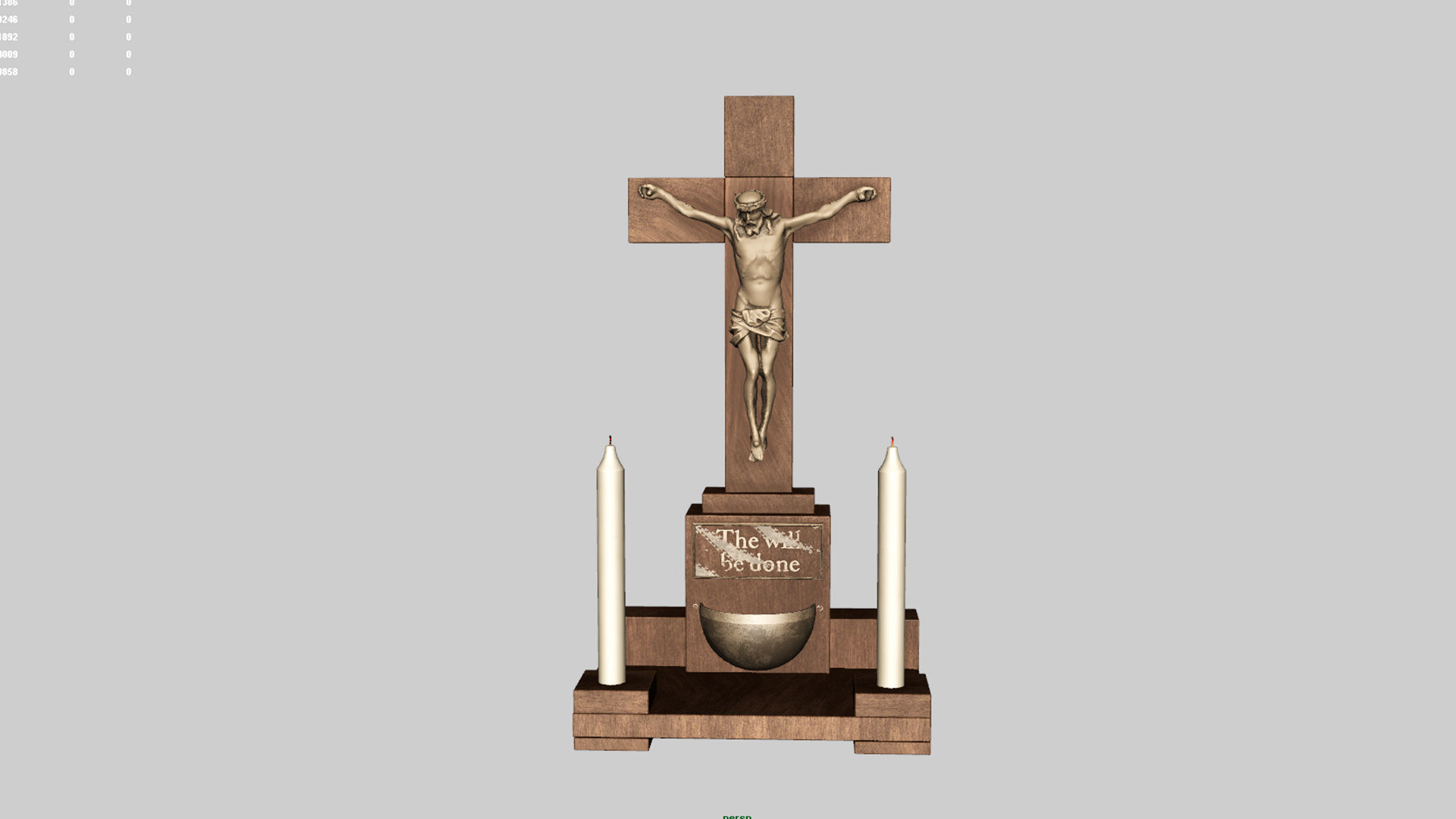 jesus candle holder 3D model | CGTrader