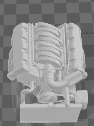 LS V8 engine 3D model 3D printable | CGTrader