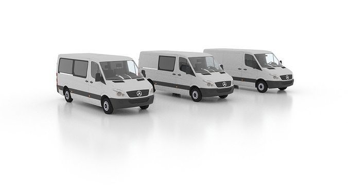 Mercedes Benz Sprinter L2H1 2009 Collection EU | CGTrader