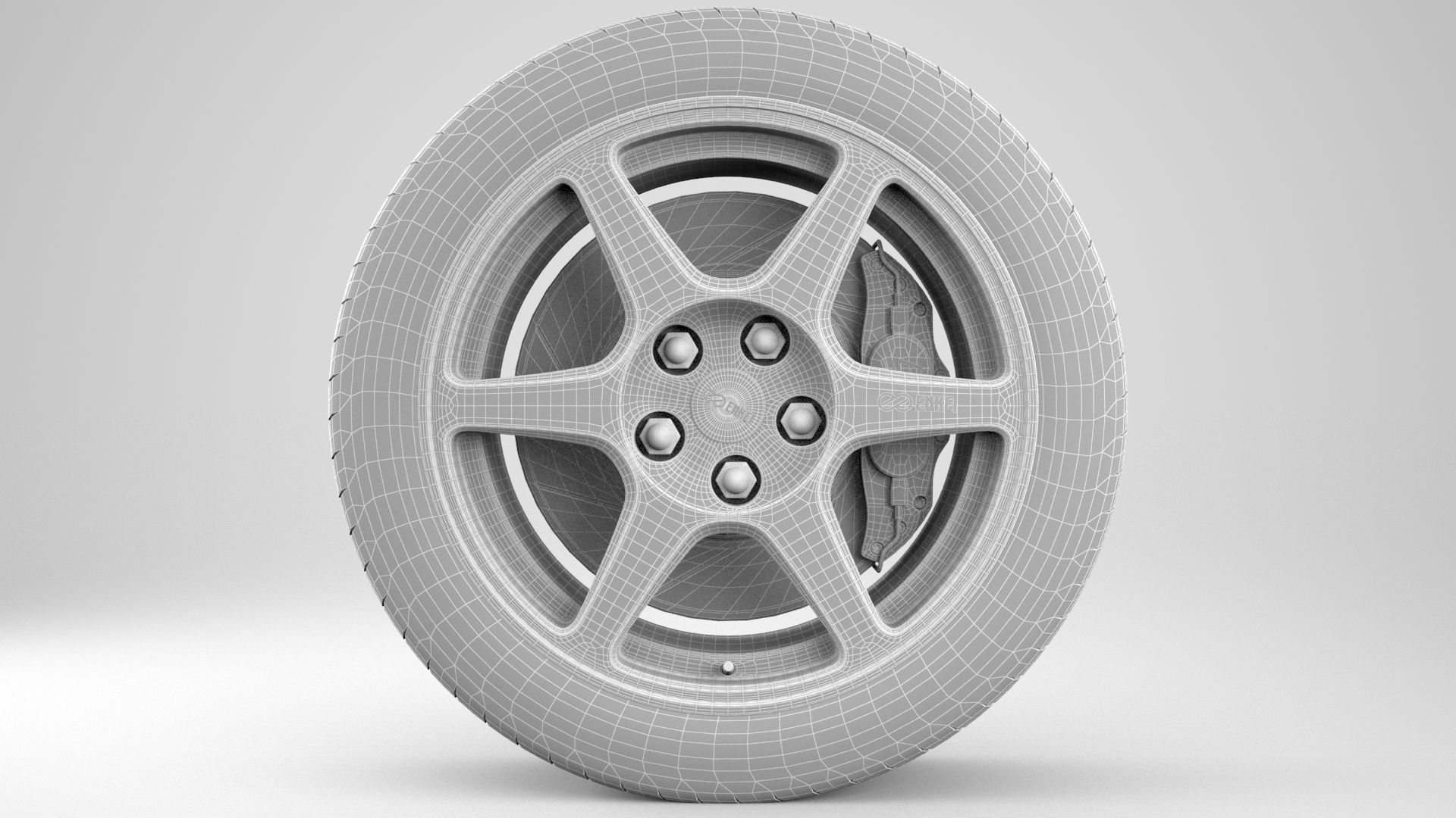 Enkei Performance Evo 8 Rim 3D model | CGTrader