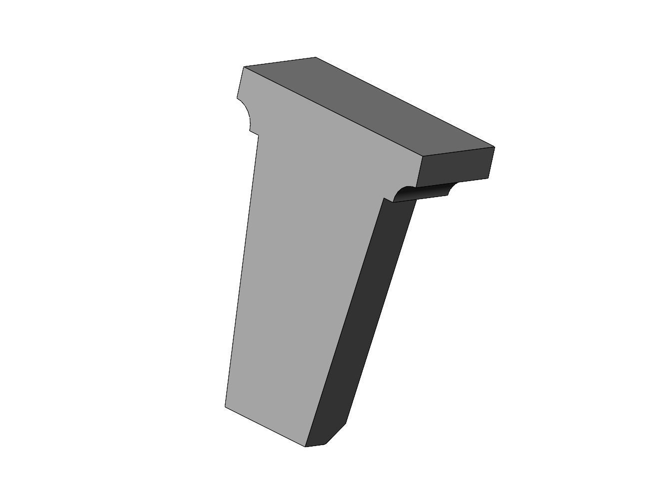 Tapered Neoclassical decorative corbel and bracket 3D model 3D ...