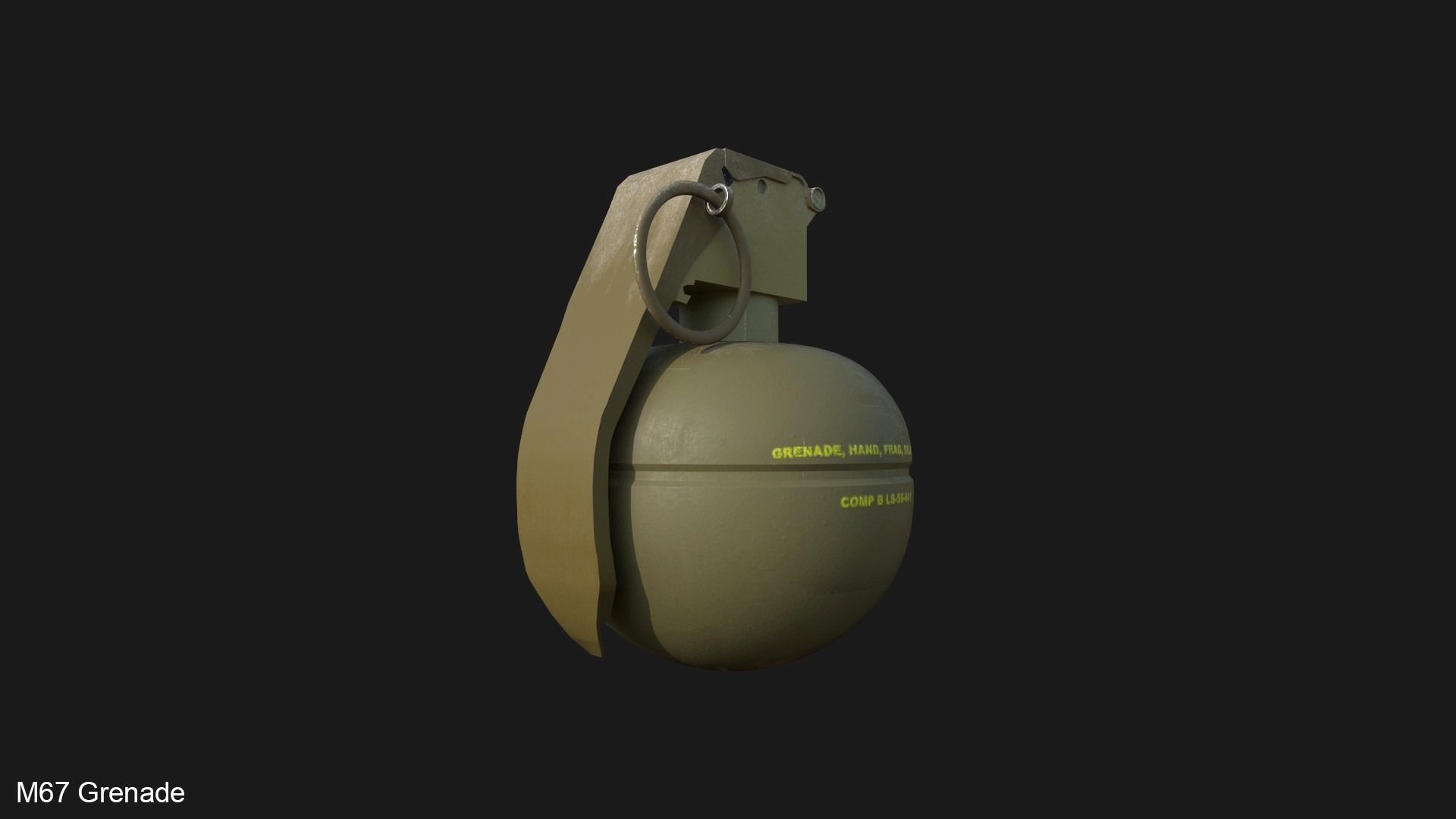 3D model M67 Grenade VR / AR / low-poly | CGTrader