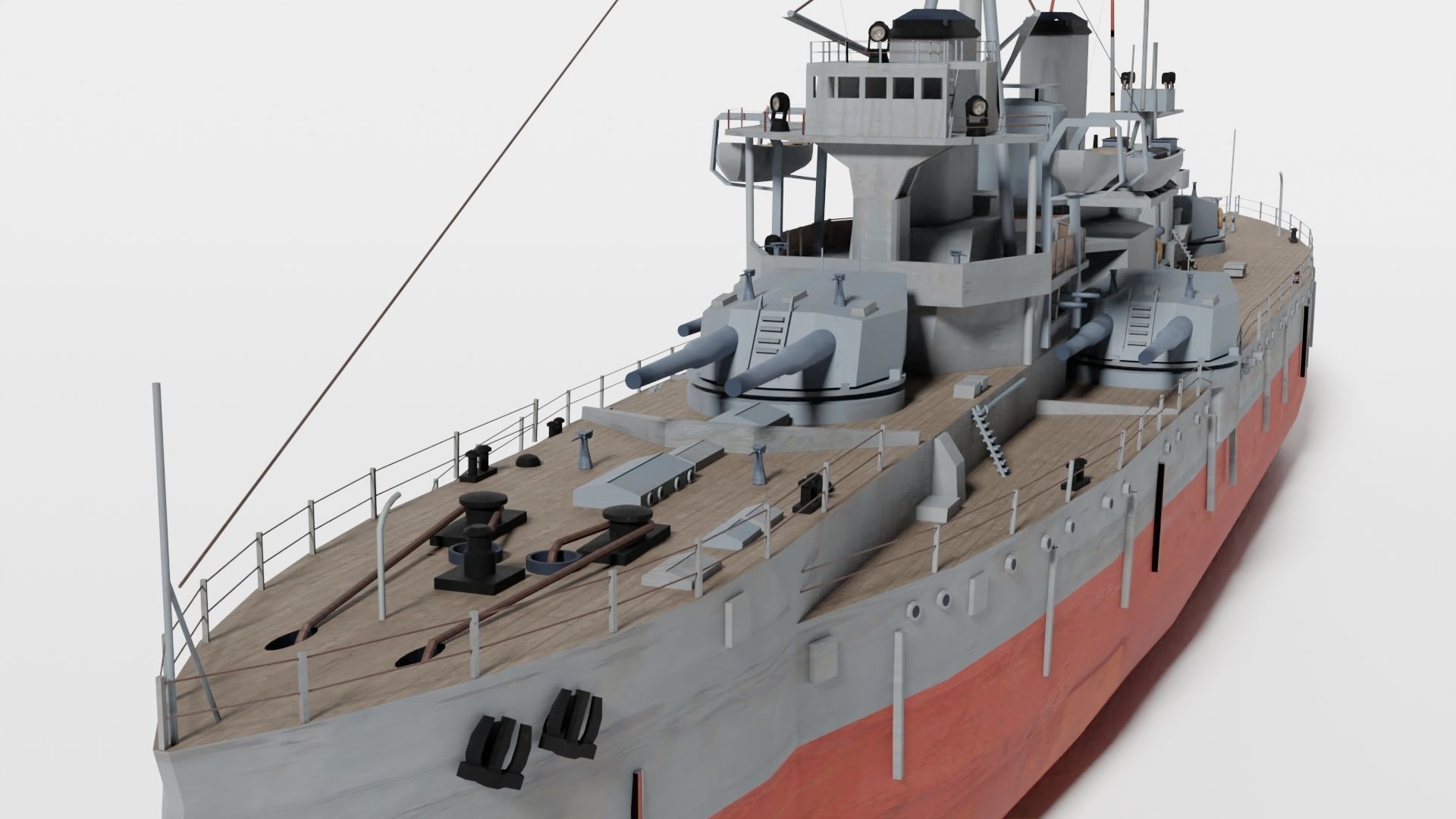 Dreadnought class battleship from World War 1 3D model | CGTrader