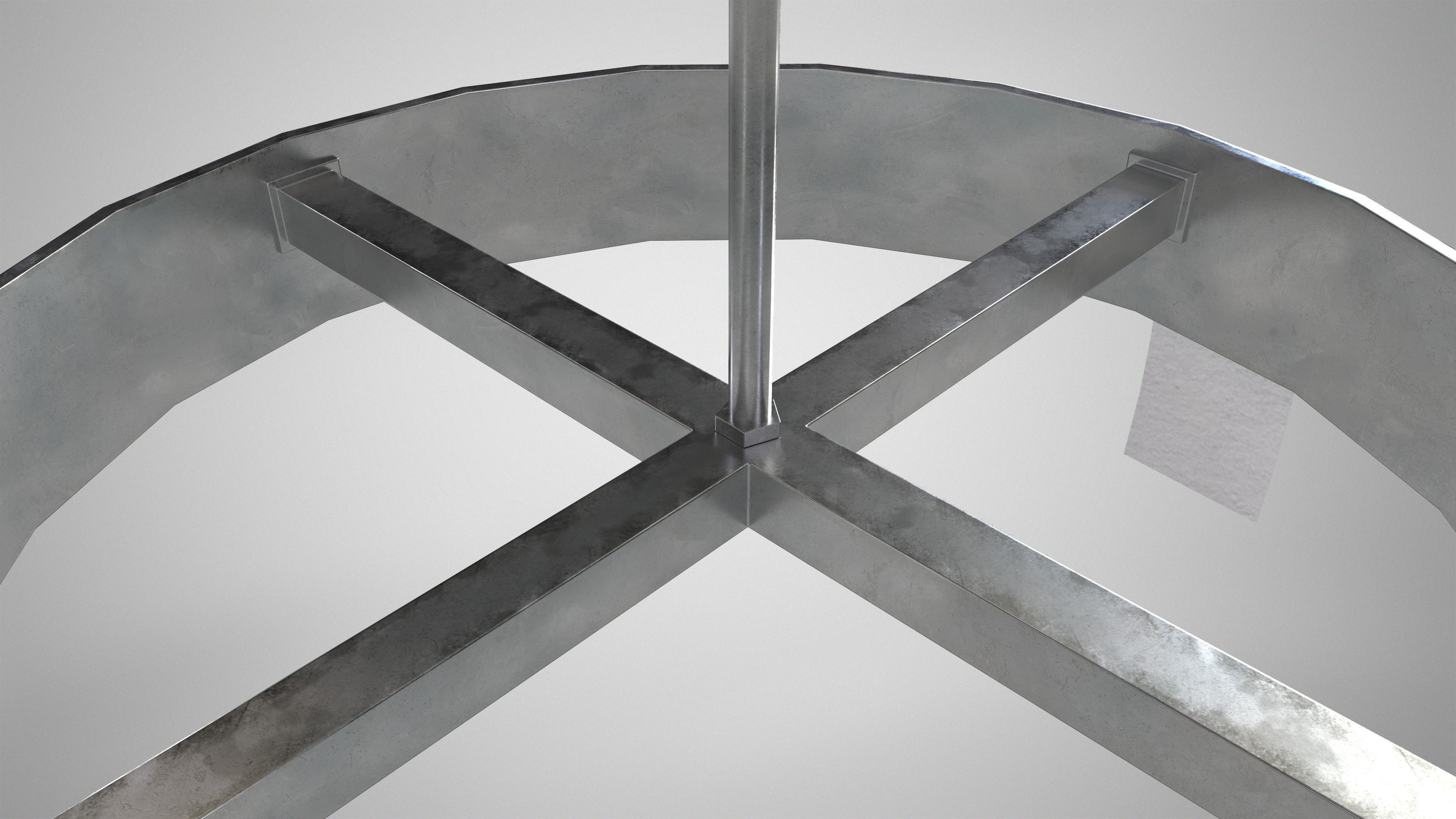 3D model Retro Cafe Ticket Holder - Old Diner Order Wheel Gameready VR ...