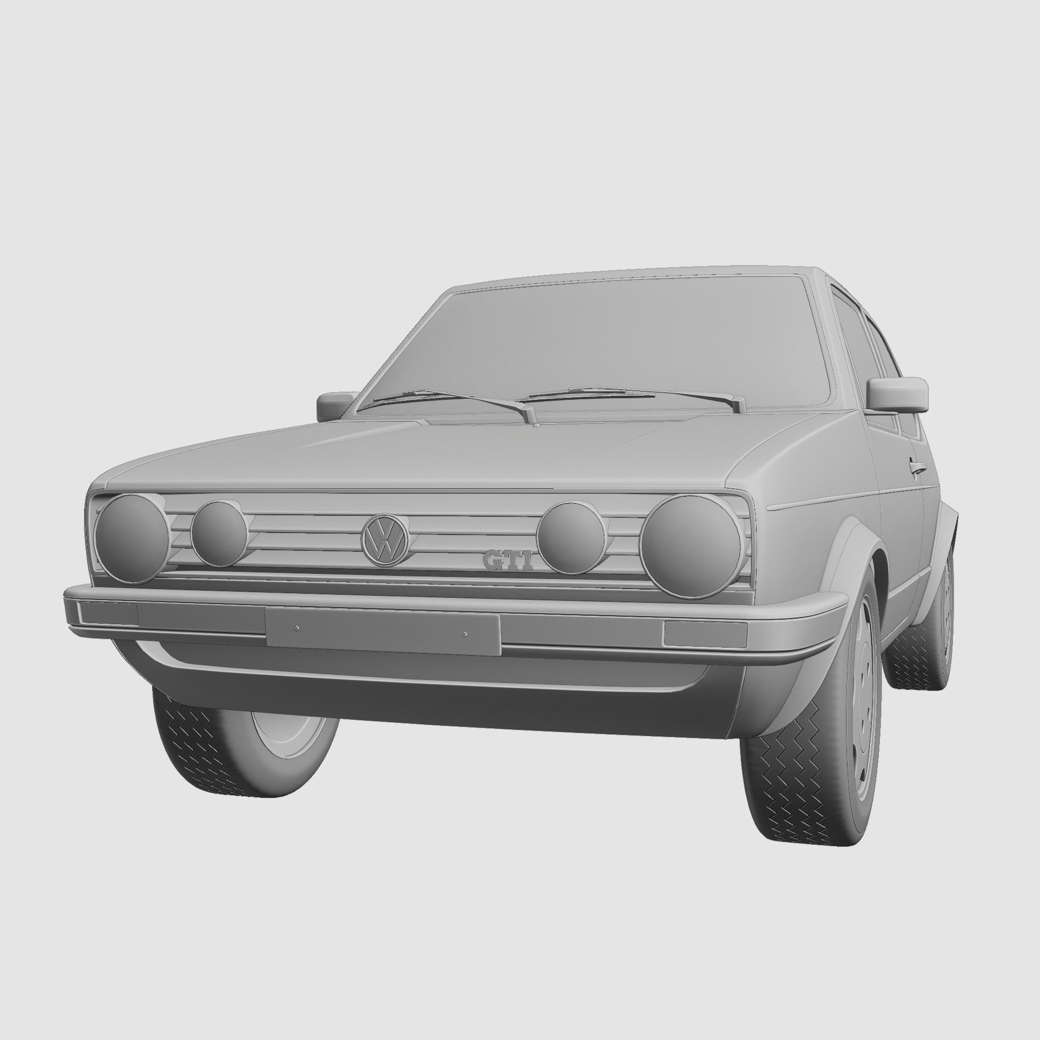 Volkswagen Golf GTI Mk1 3D model | CGTrader