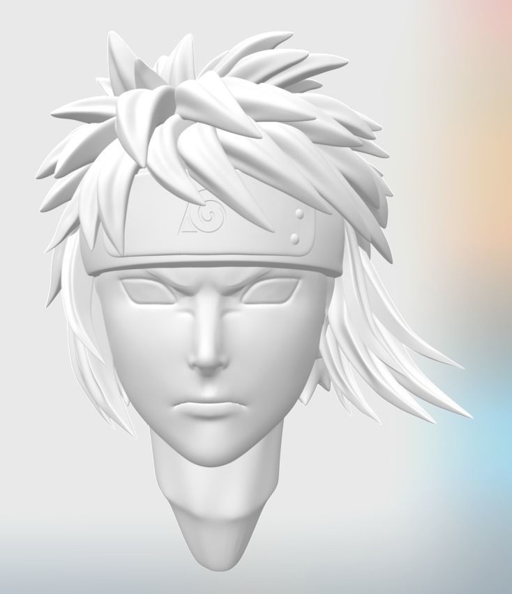 Bust Minato Namikaze 3D model 3D printable | CGTrader