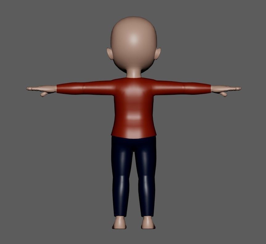 3D model Boy Base Mesh 3D Model - Low-poly 3D model VR / AR / low-poly ...