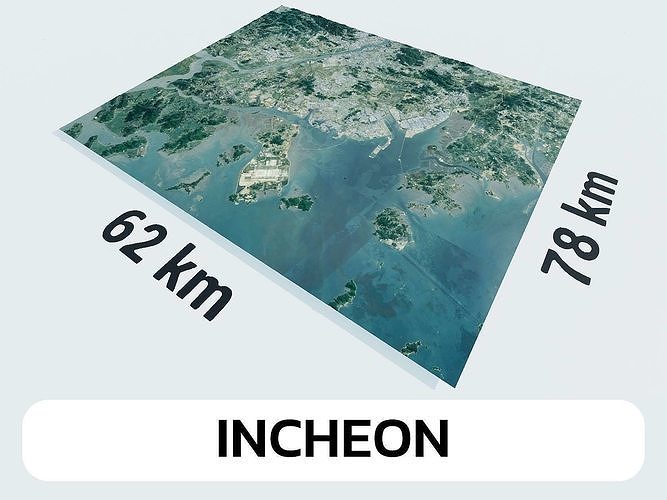 Incheon South Korea City Landscape 3D Model 3D model | CGTrader