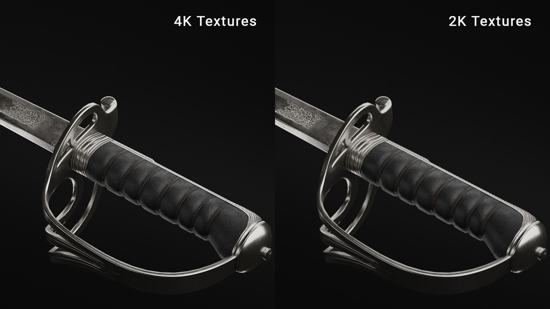 3D model British Officer Sword WW1 Sheath Ralistic Historical Asset PBR ...