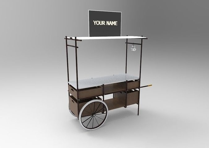 Food cart 3D model | CGTrader
