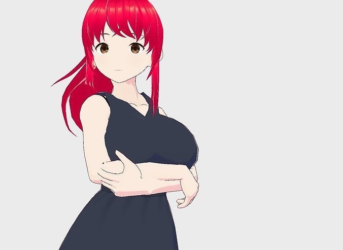 3D model Anime Girl Vrchat 3D model VR / AR / low-poly | CGTrader