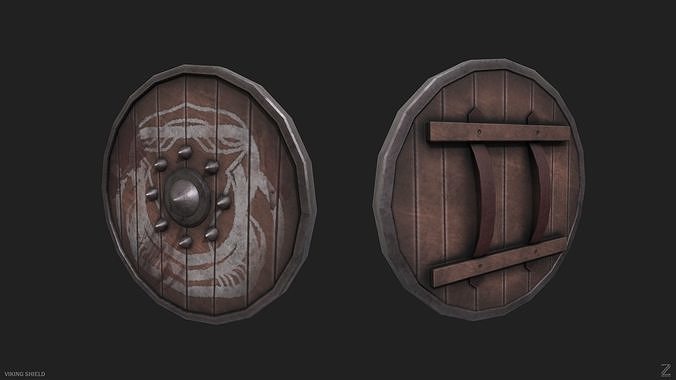 3D model Viking shield VR / AR / low-poly | CGTrader