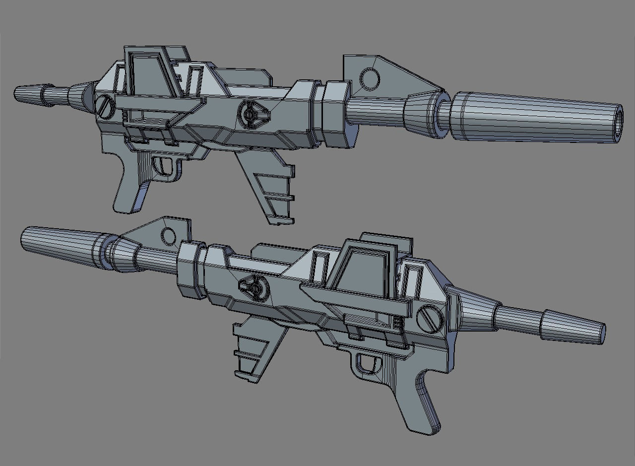 3D model Transformers Mirage G1 Gun VR / AR / low-poly | CGTrader