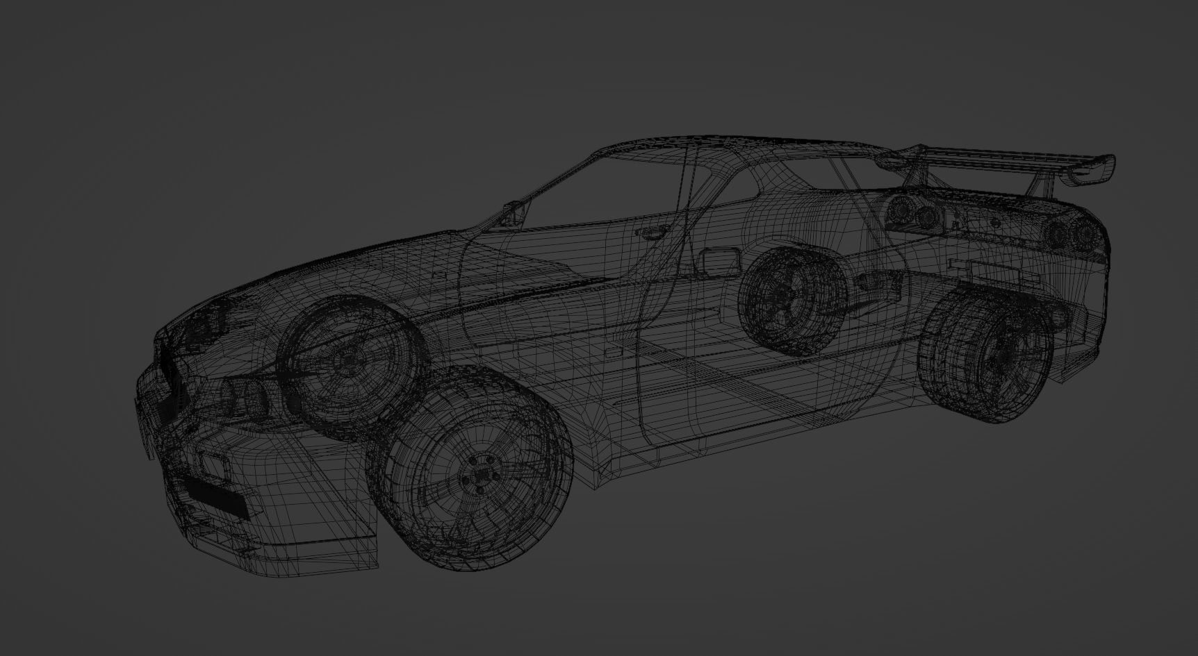 3D model Nissan Skyline R34 GTR V 1999 VR / AR / low-poly | CGTrader