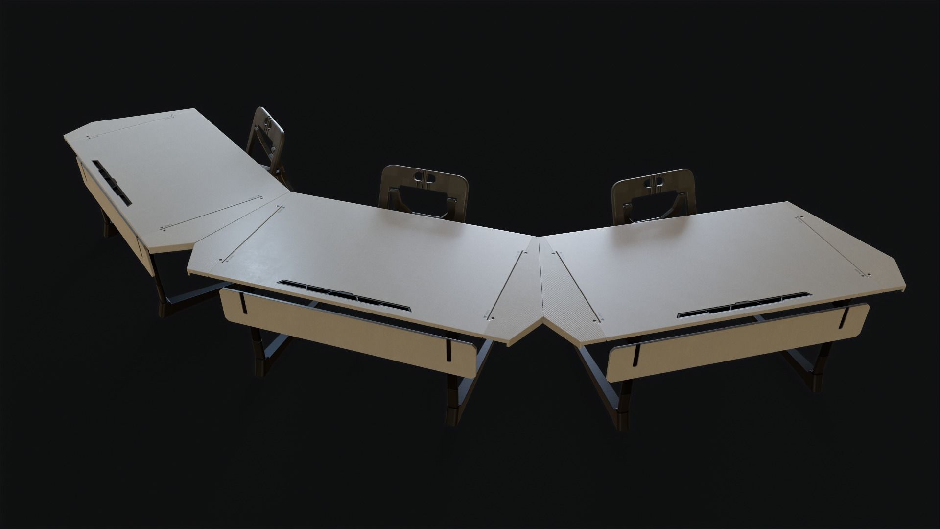 3D model Sci-Fi Desk 01 VR / AR / low-poly | CGTrader