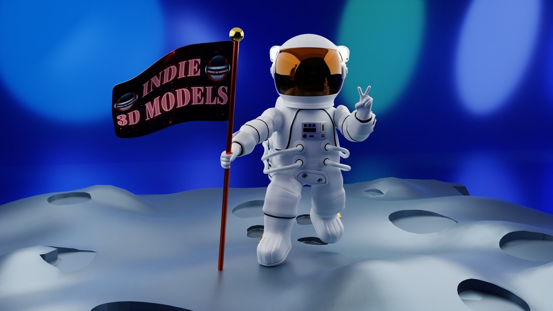 3D model Chibi Astronaut VR / AR / low-poly | CGTrader