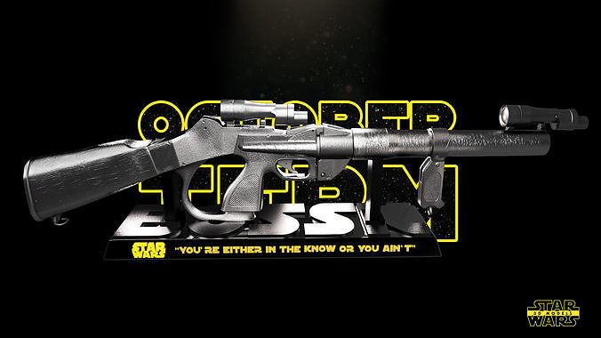 Bossk Weapon Sculpture Star Wars 3D Models Ready for 3D printing 3D ...
