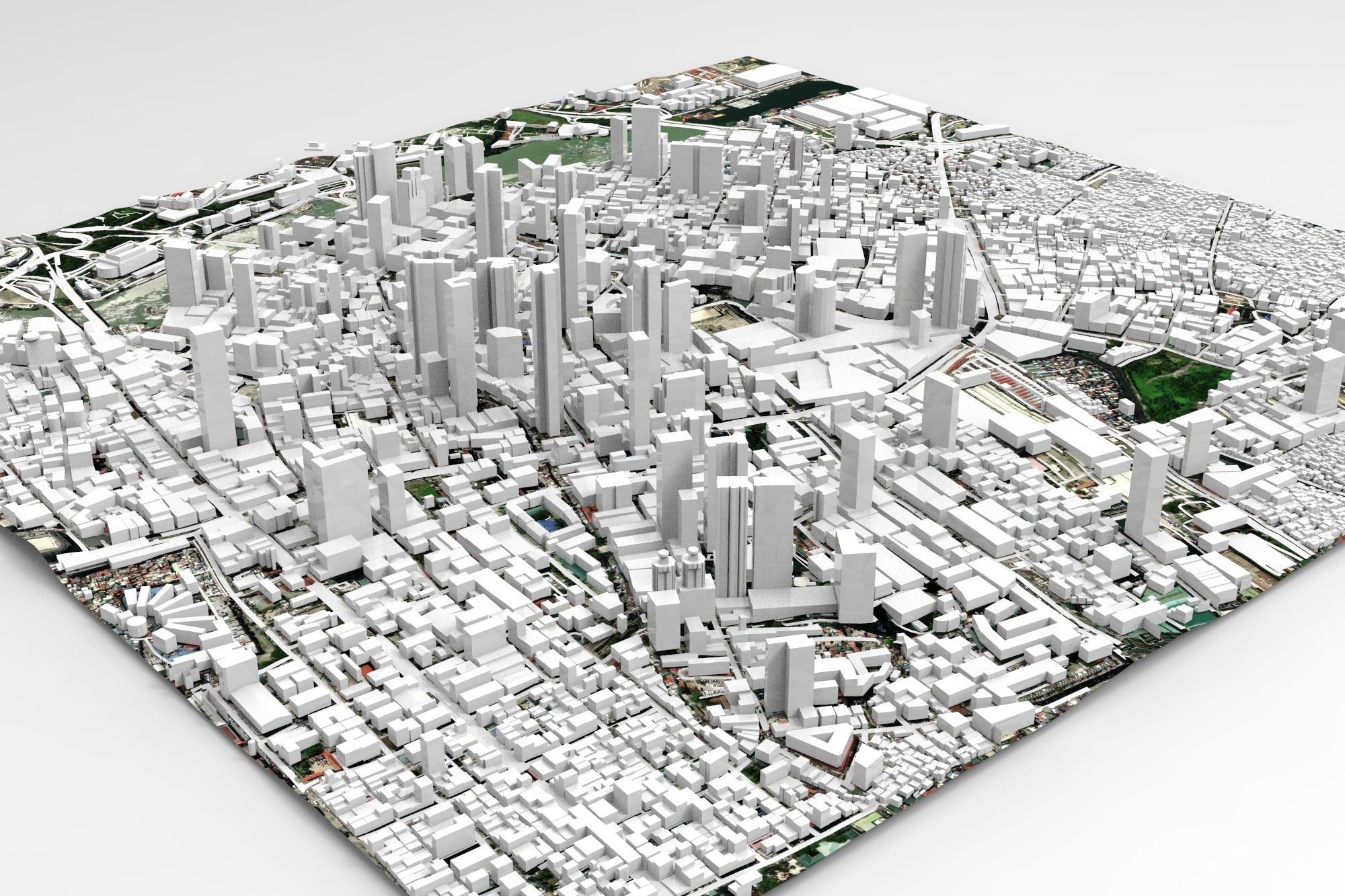 Cityscape Manila Philippines 3D model | CGTrader