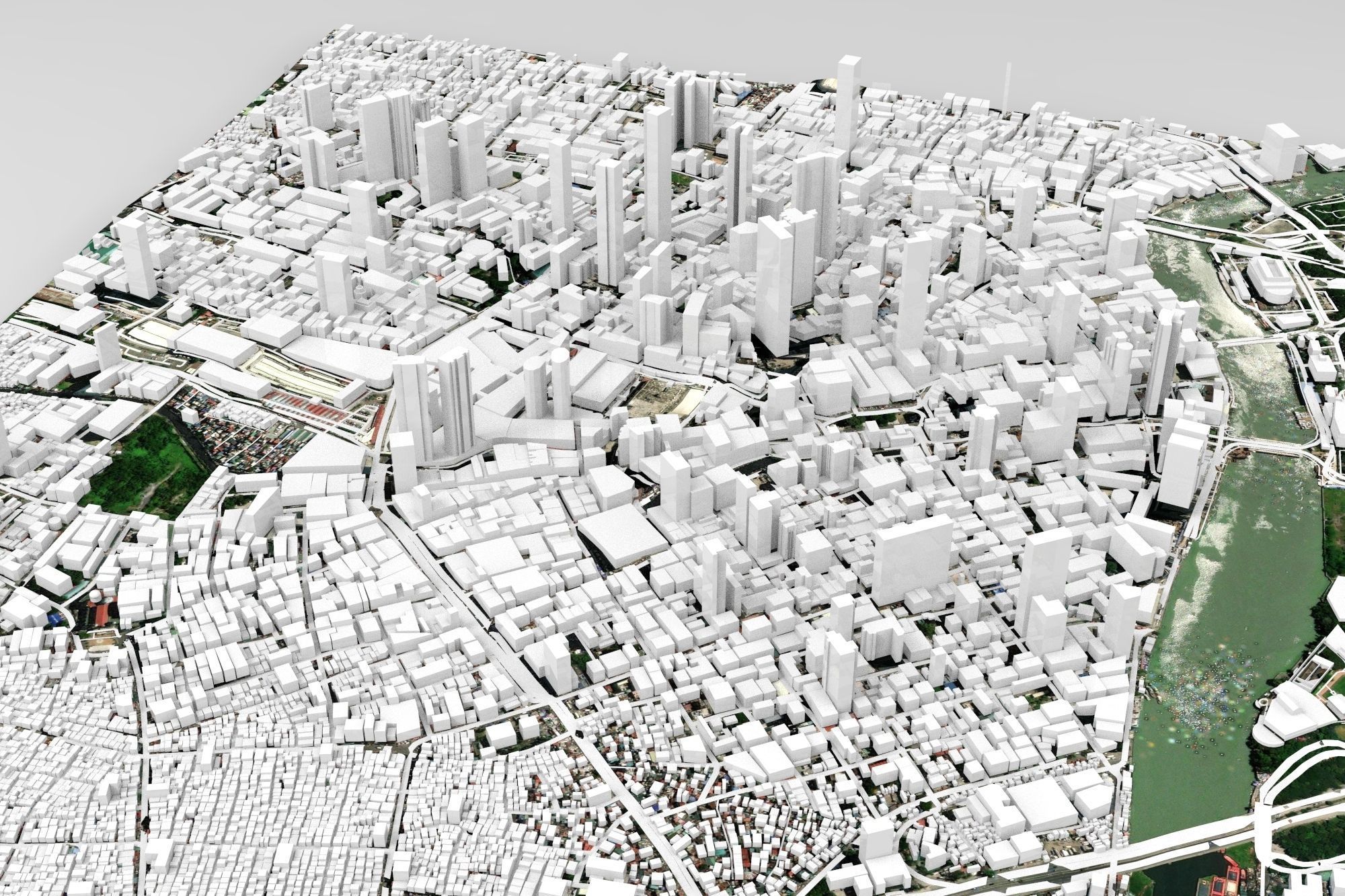 Cityscape Manila Philippines 3D model | CGTrader