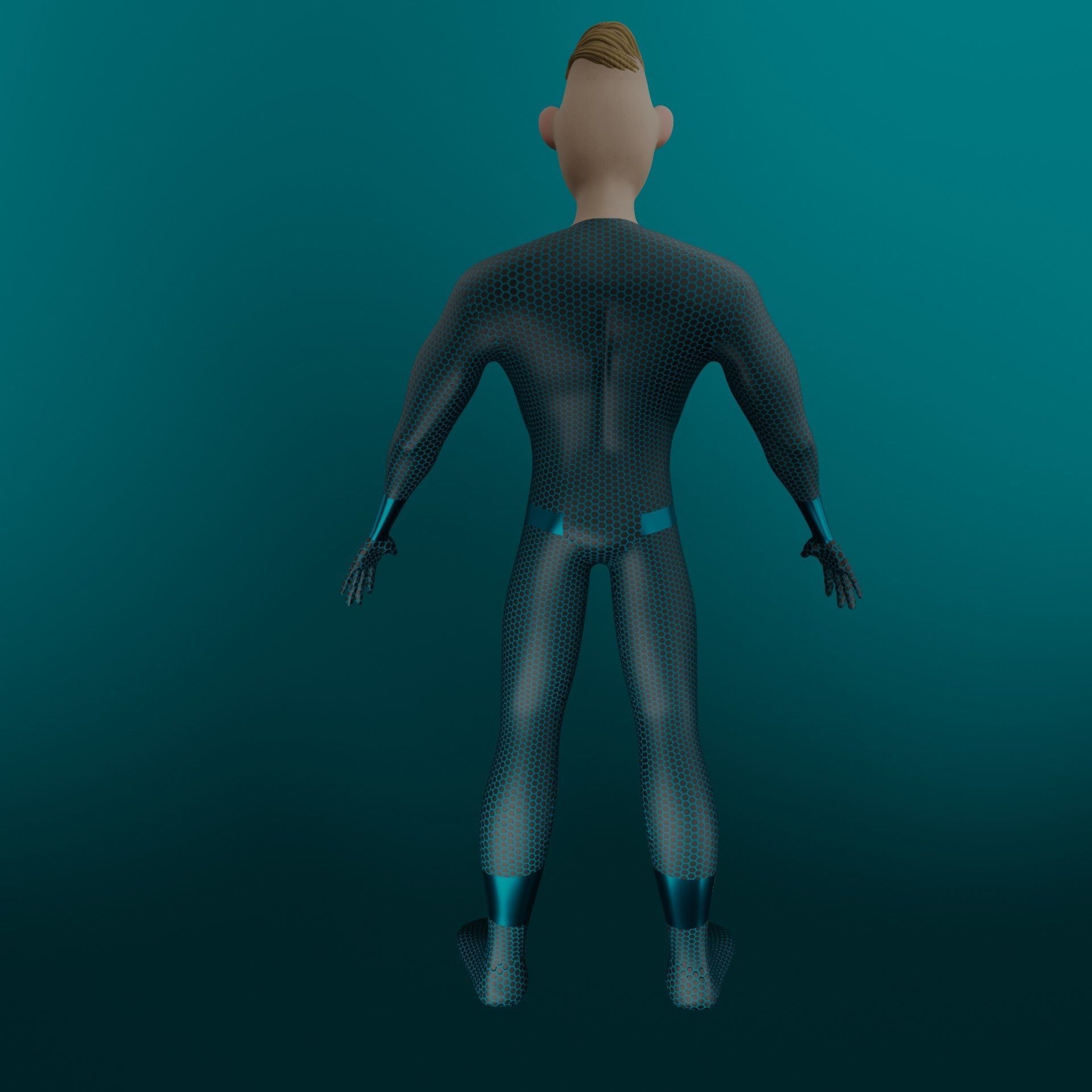 super hero character 3D model rigged | CGTrader