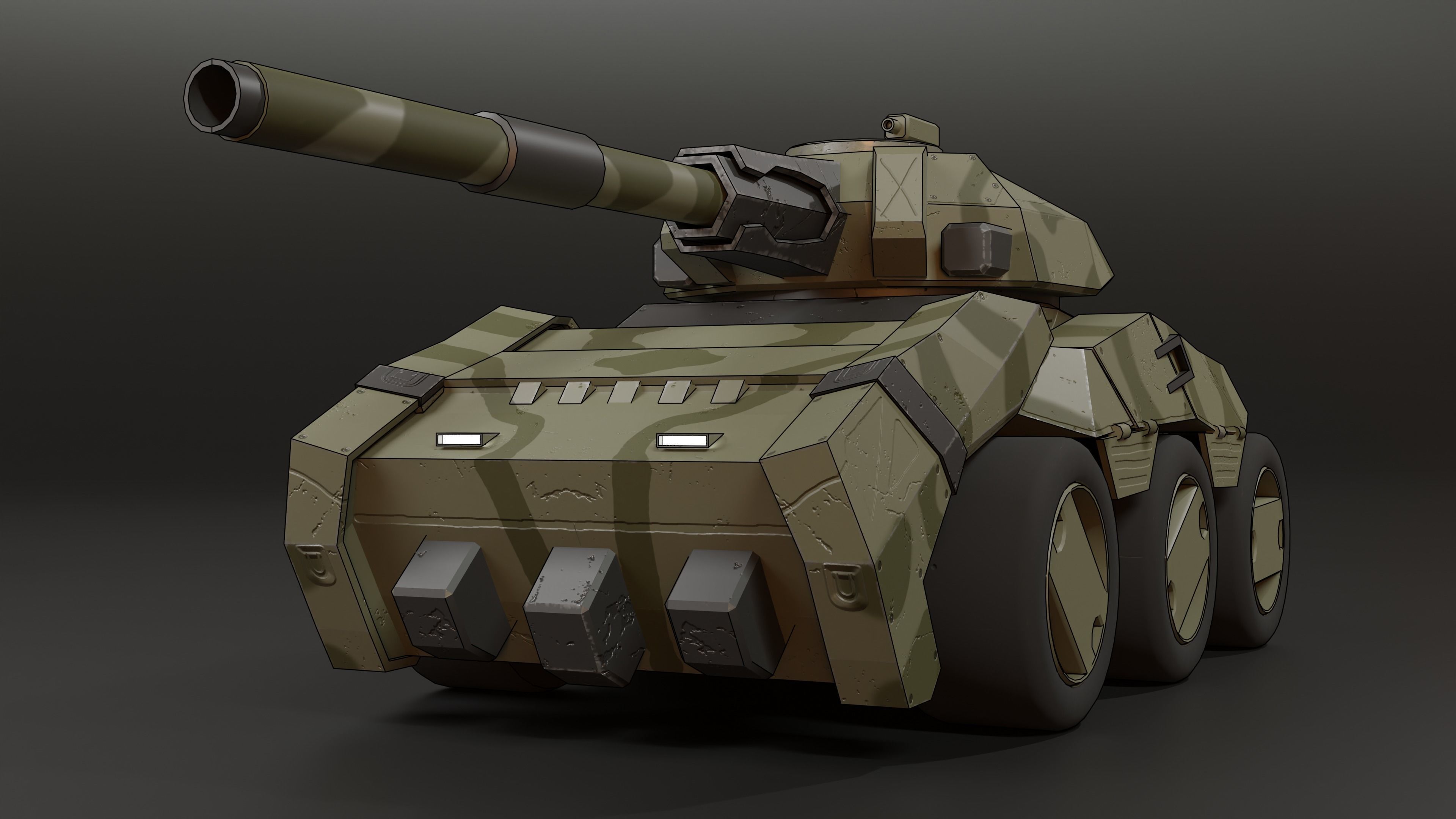 3D model Striker gun canon 185 VR / AR / low-poly | CGTrader