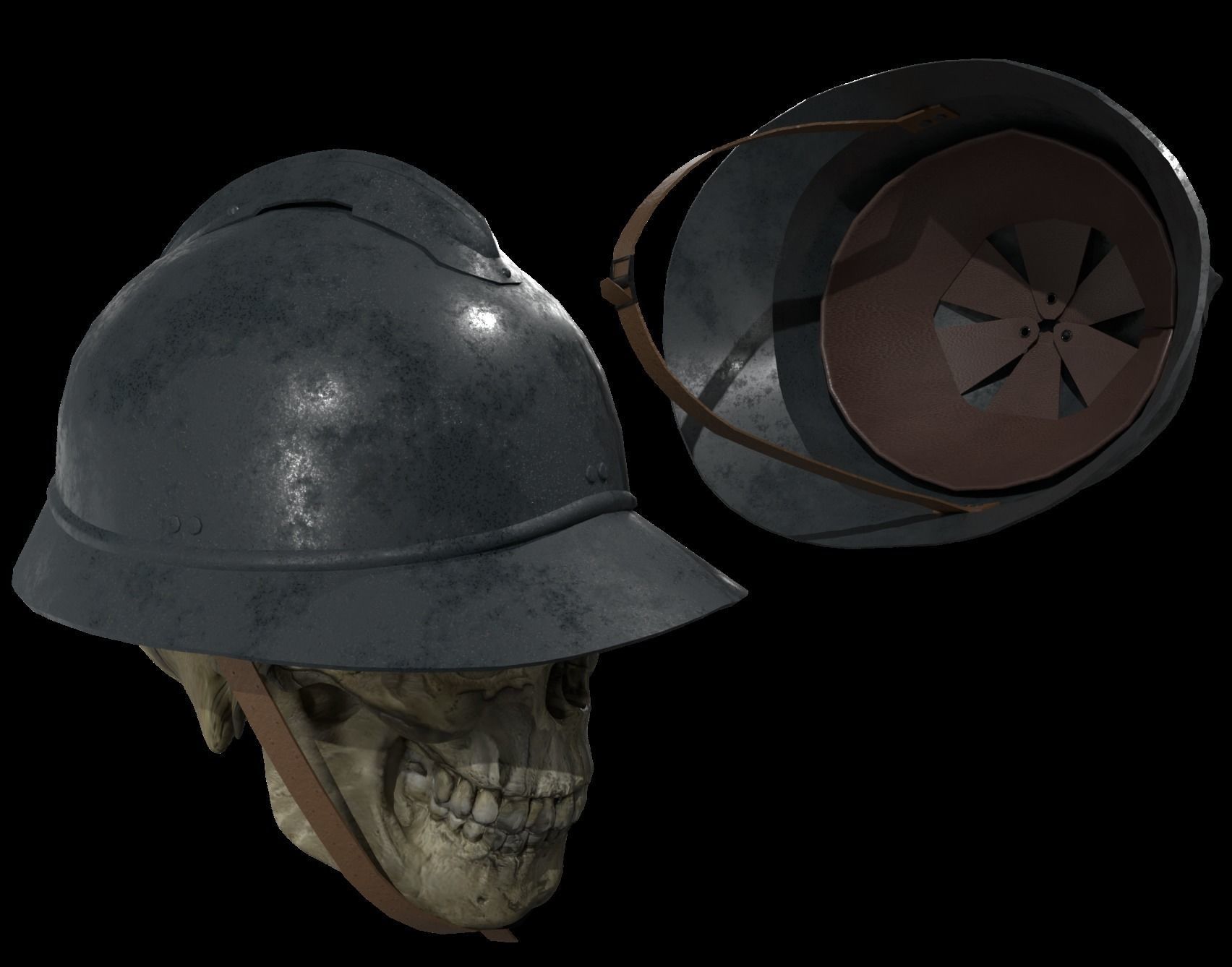 3D model Adrian helmet - WW1 WW2 - V1 VR / AR / low-poly | CGTrader