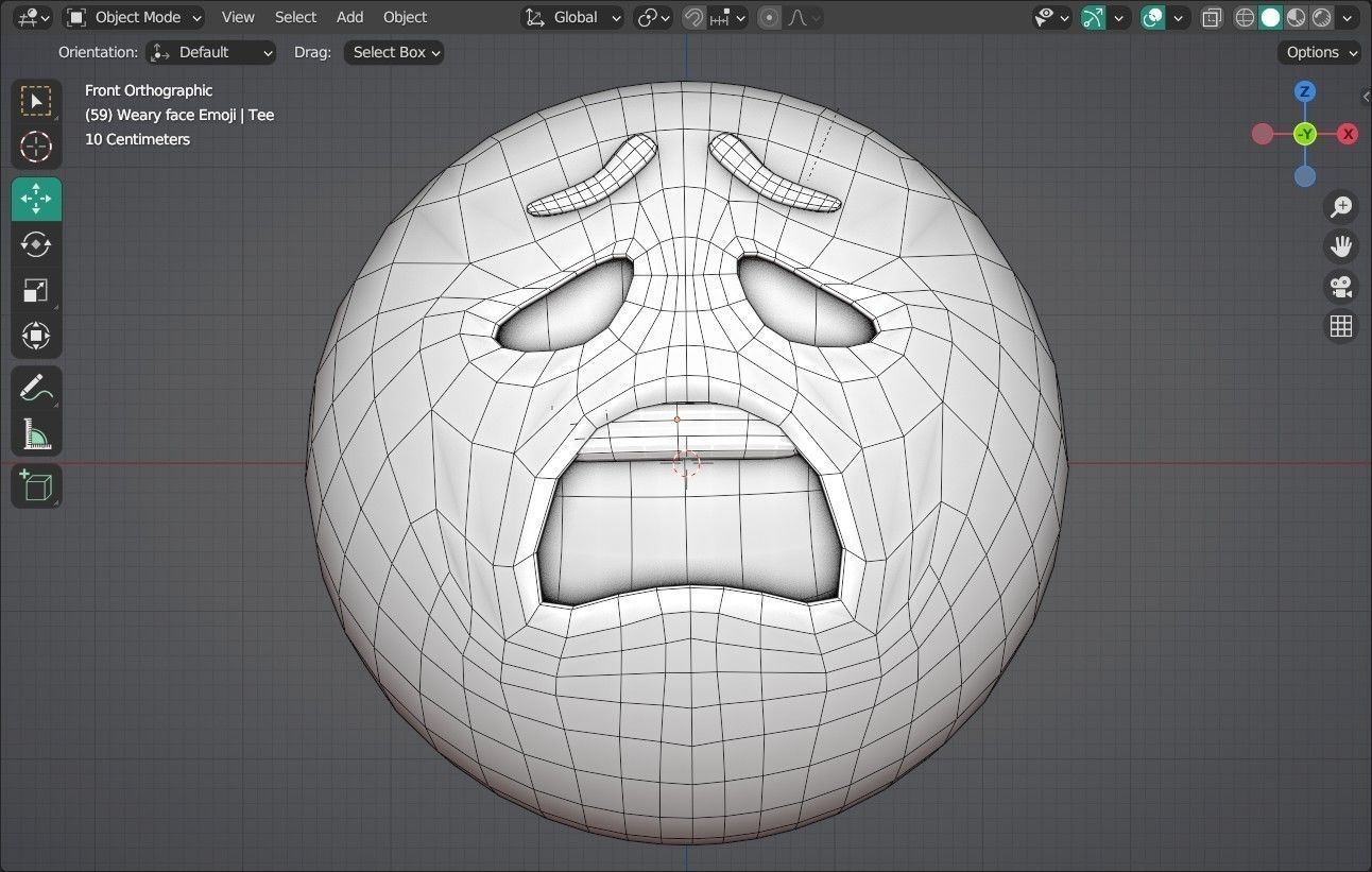 3D model Weary face Animated Emoji VR / AR / low-poly | CGTrader