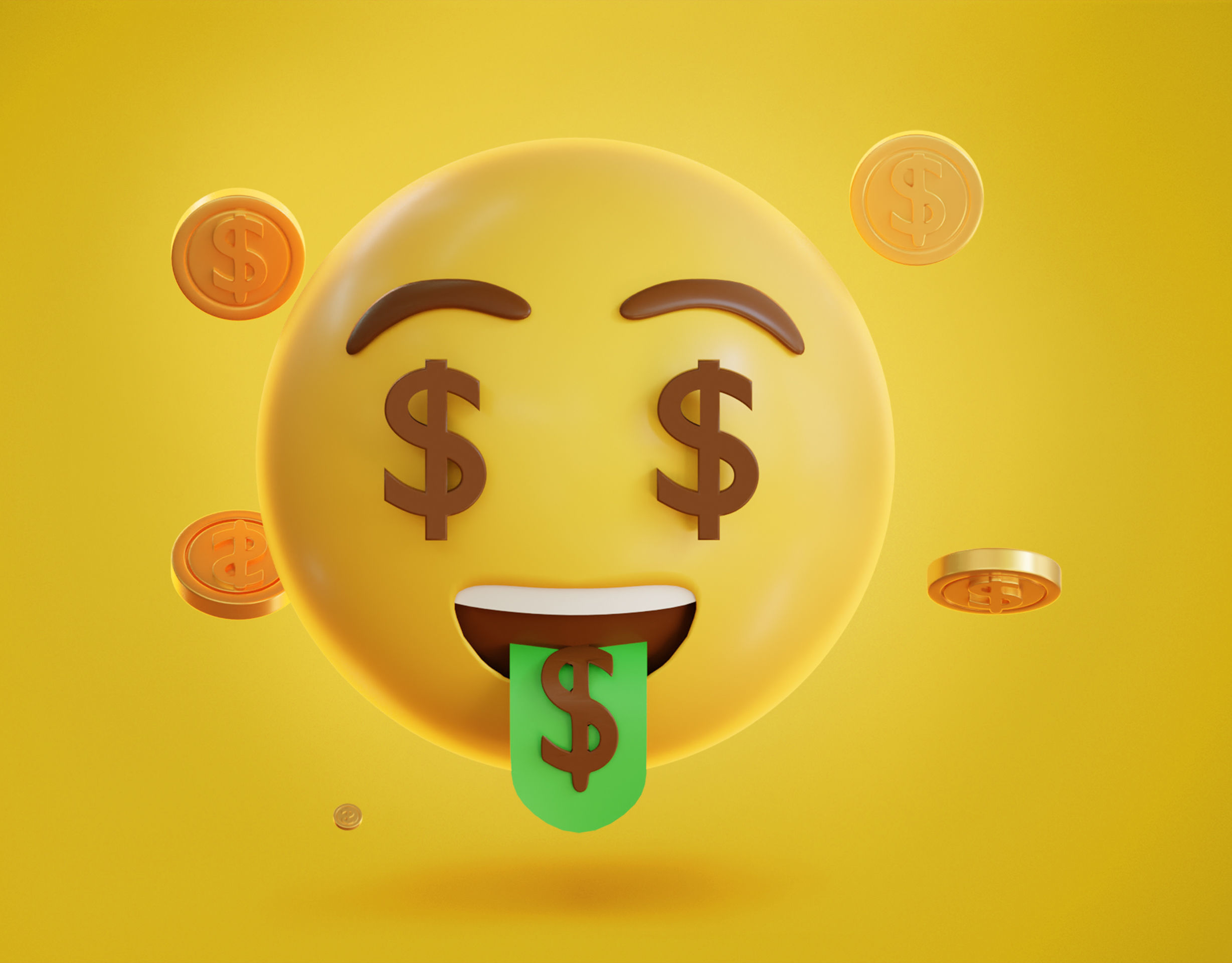 3D model Money mouth face Animated Emoji VR / AR / low-poly | CGTrader