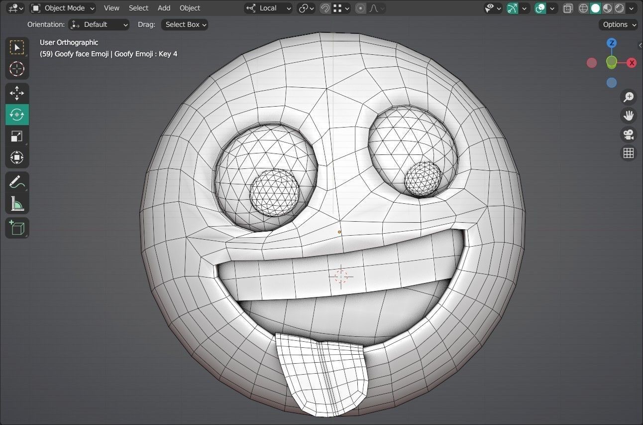 3D model Goofy face Animated Emoji VR / AR / low-poly | CGTrader