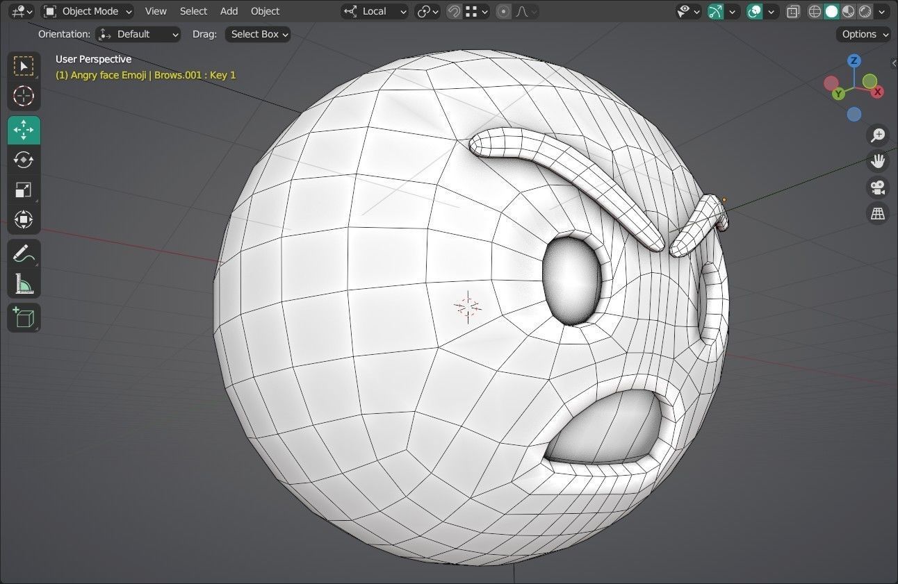 3D model Angry face Animated Emoji VR / AR / low-poly | CGTrader