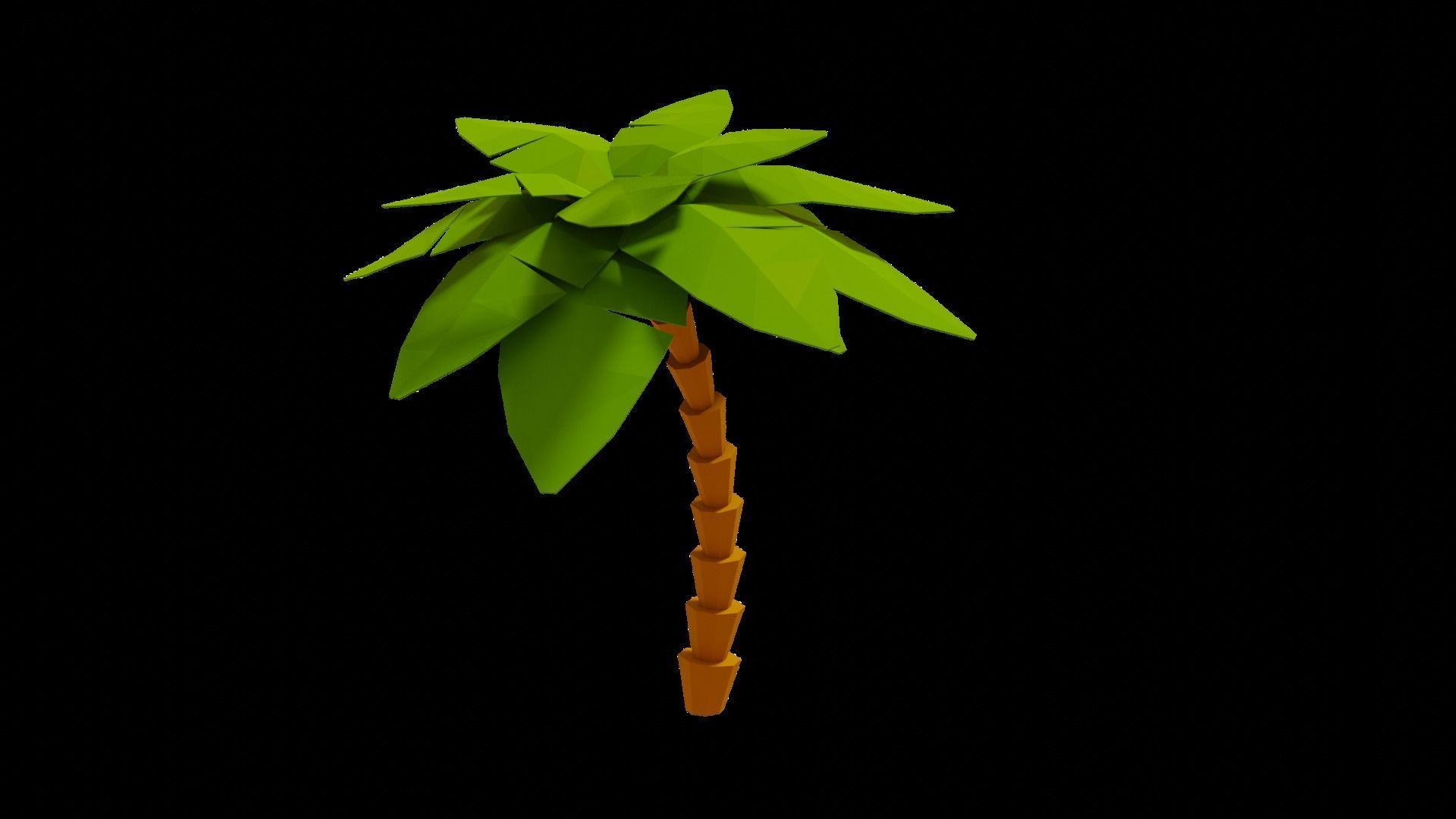 Stylized low poly Palm Tree 3D model | CGTrader