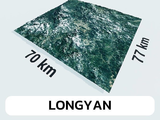 Longyan China City Landscape 3D Model 3D model | CGTrader