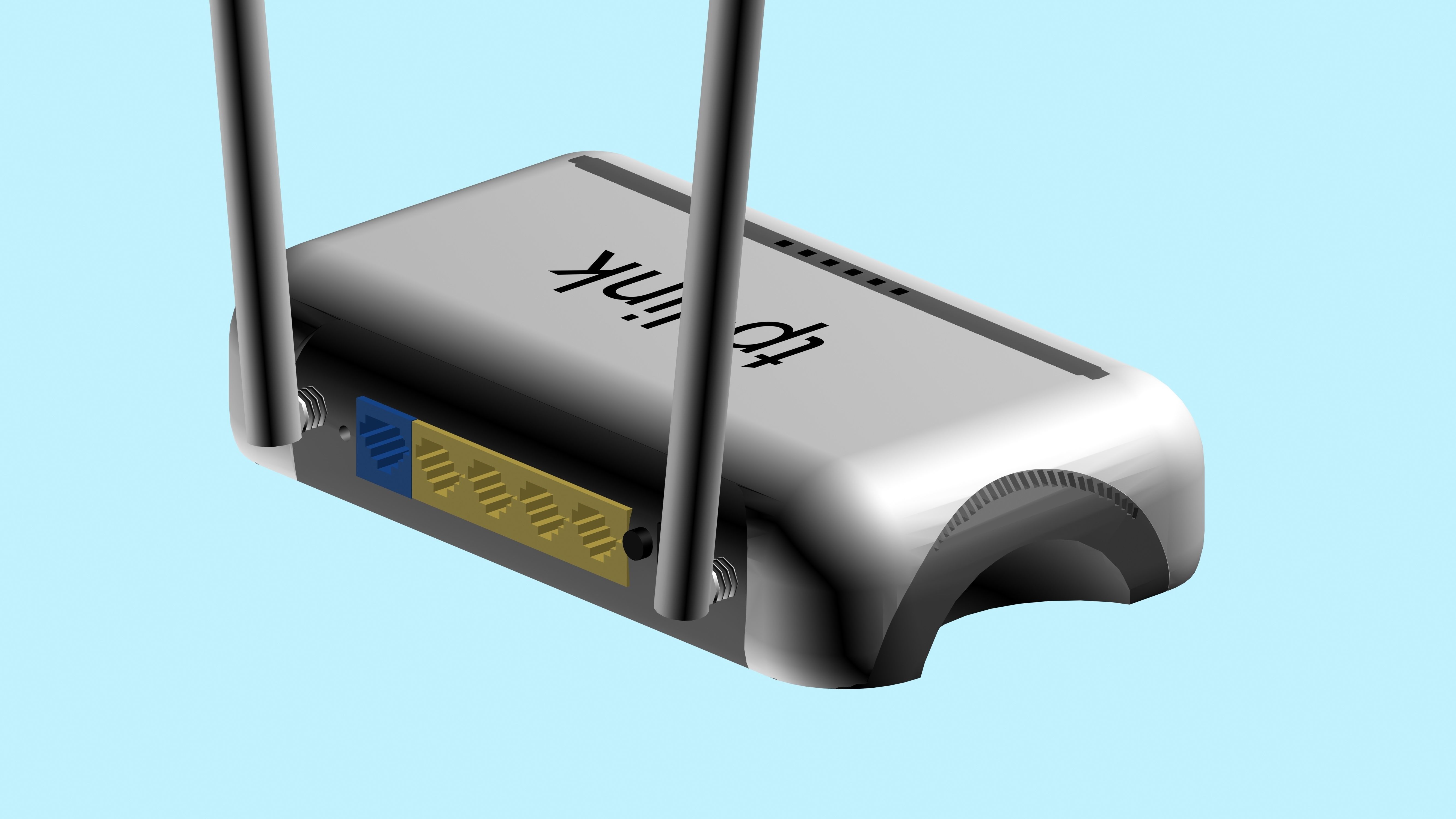 Rauter tp-link wireless router free 3D model | CGTrader
