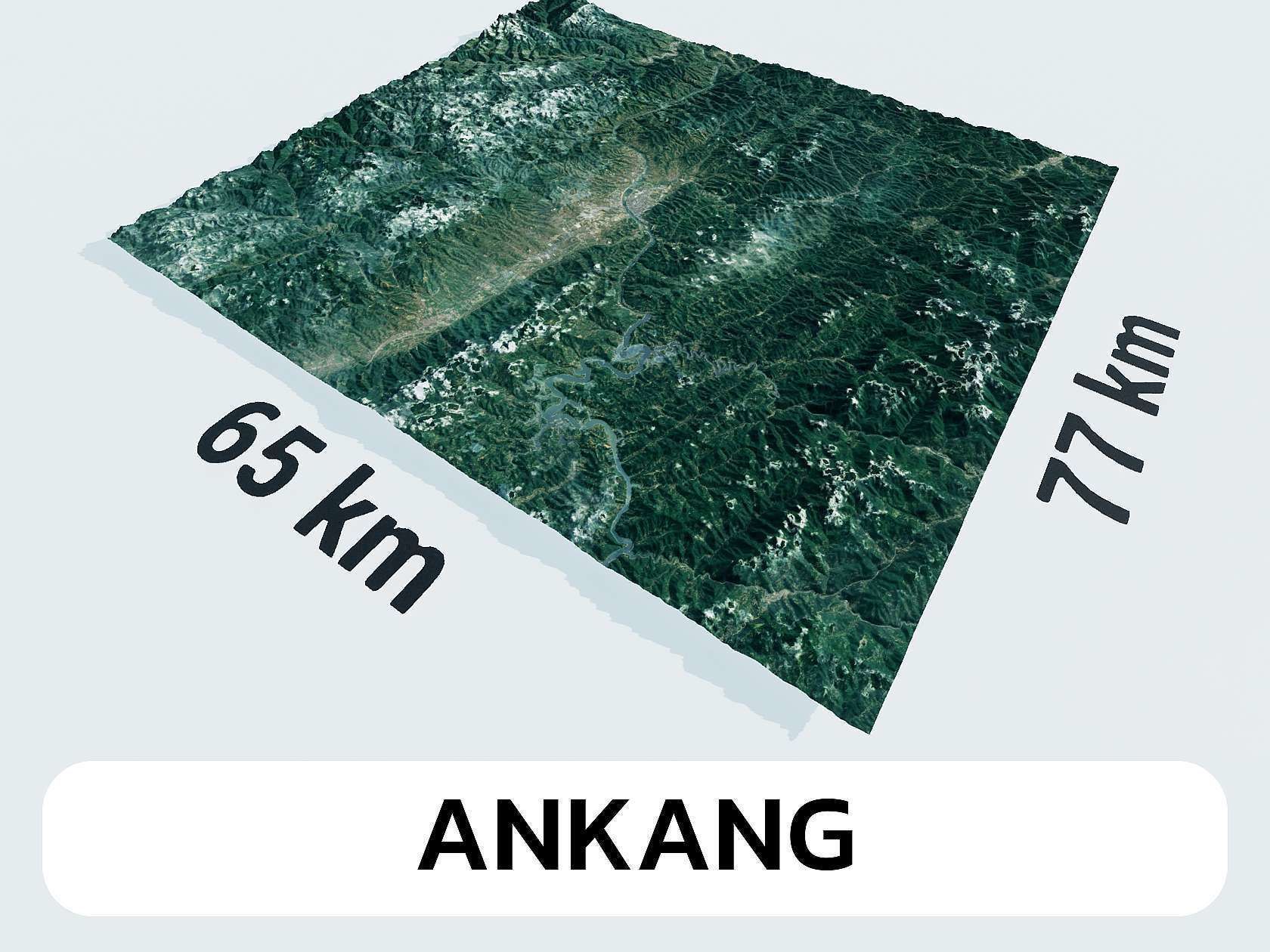 Ankang China City Landscape 3D Model 3D model | CGTrader