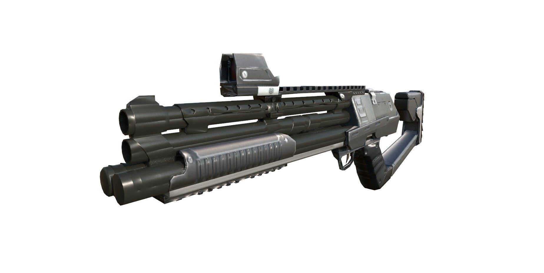 Laser 3d gun 3D model | CGTrader