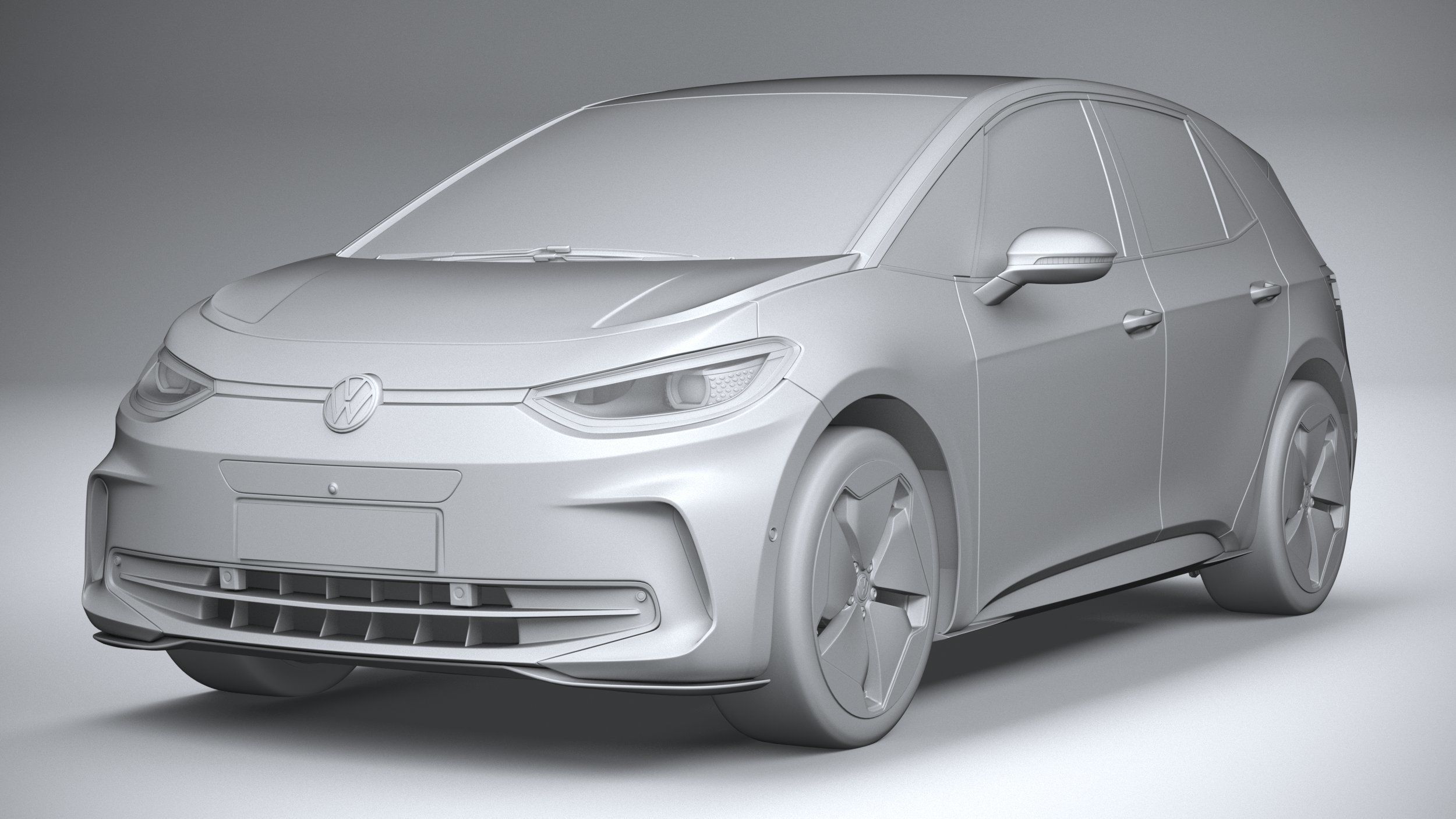 Volkswagen ID3 2024 3D model | CGTrader
