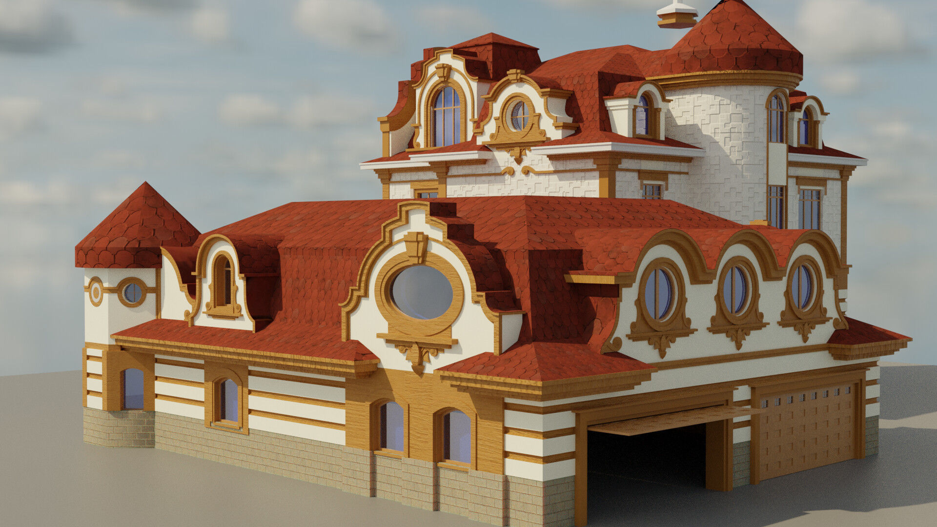 London style PBR House free VR / AR / low-poly 3D model | CGTrader