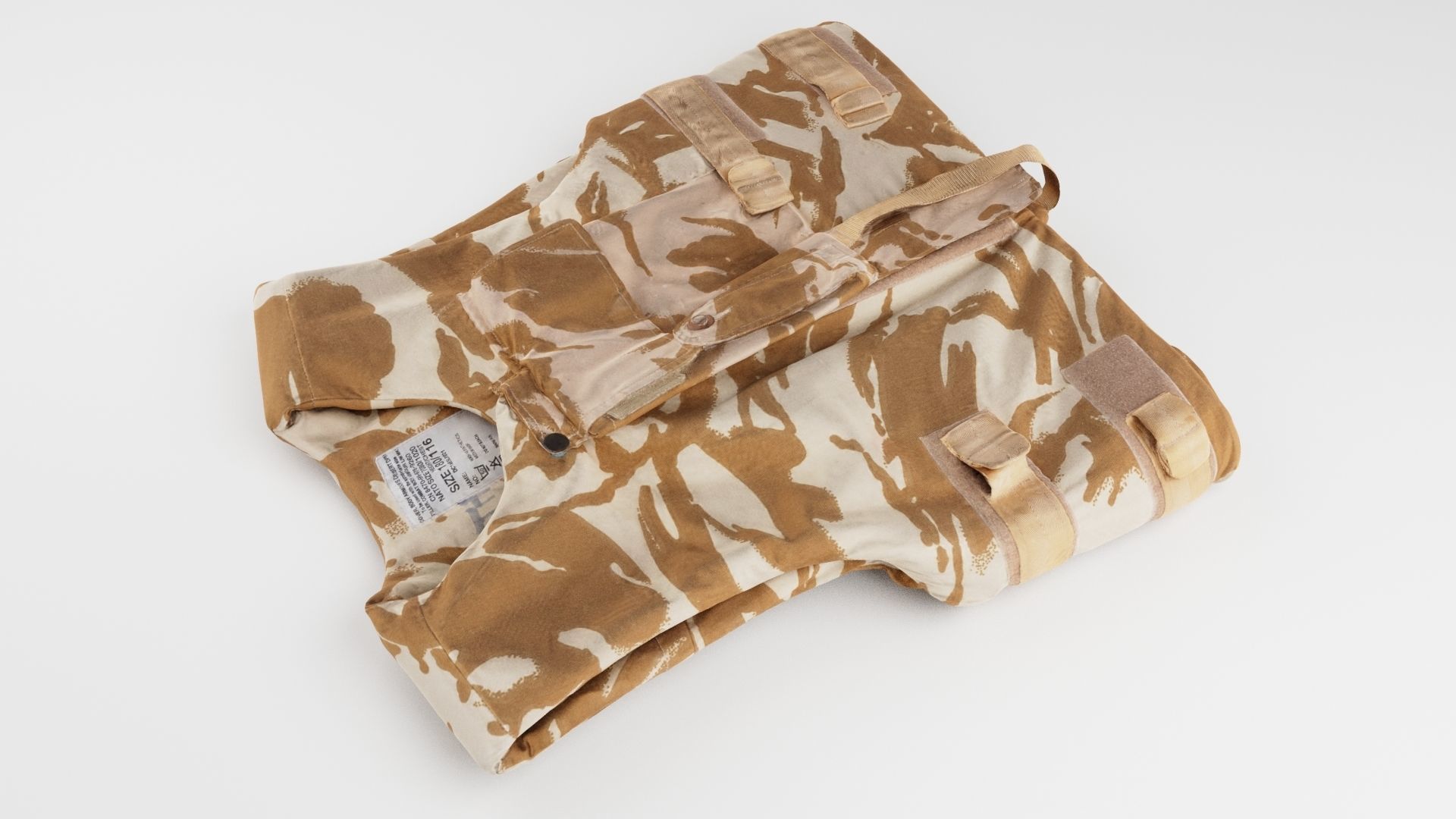 Military soft armour armor NATO vest camouflage uniform 3D model | CGTrader