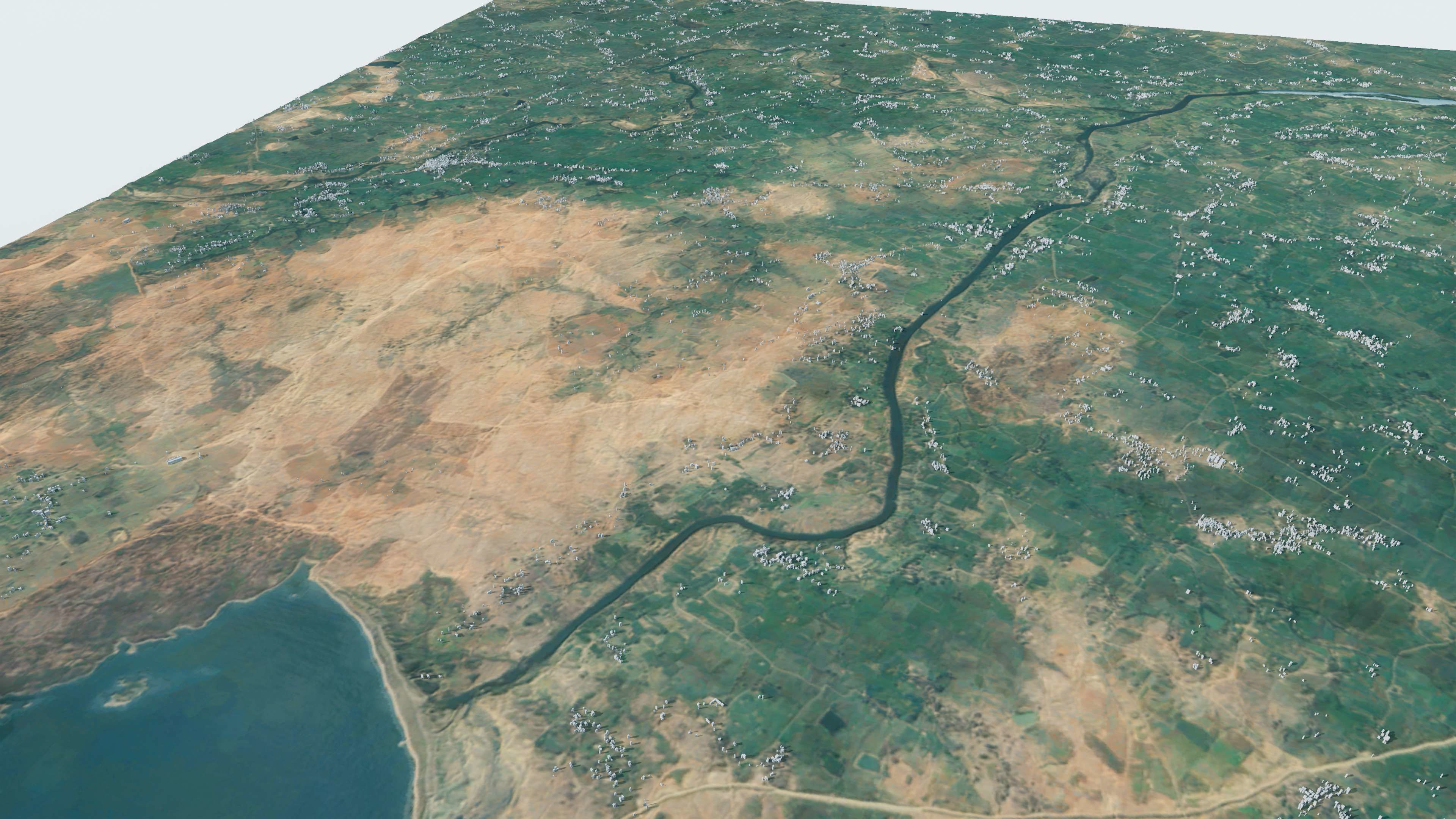 Mirzapur India City Landscape 3D Model 3D model | CGTrader