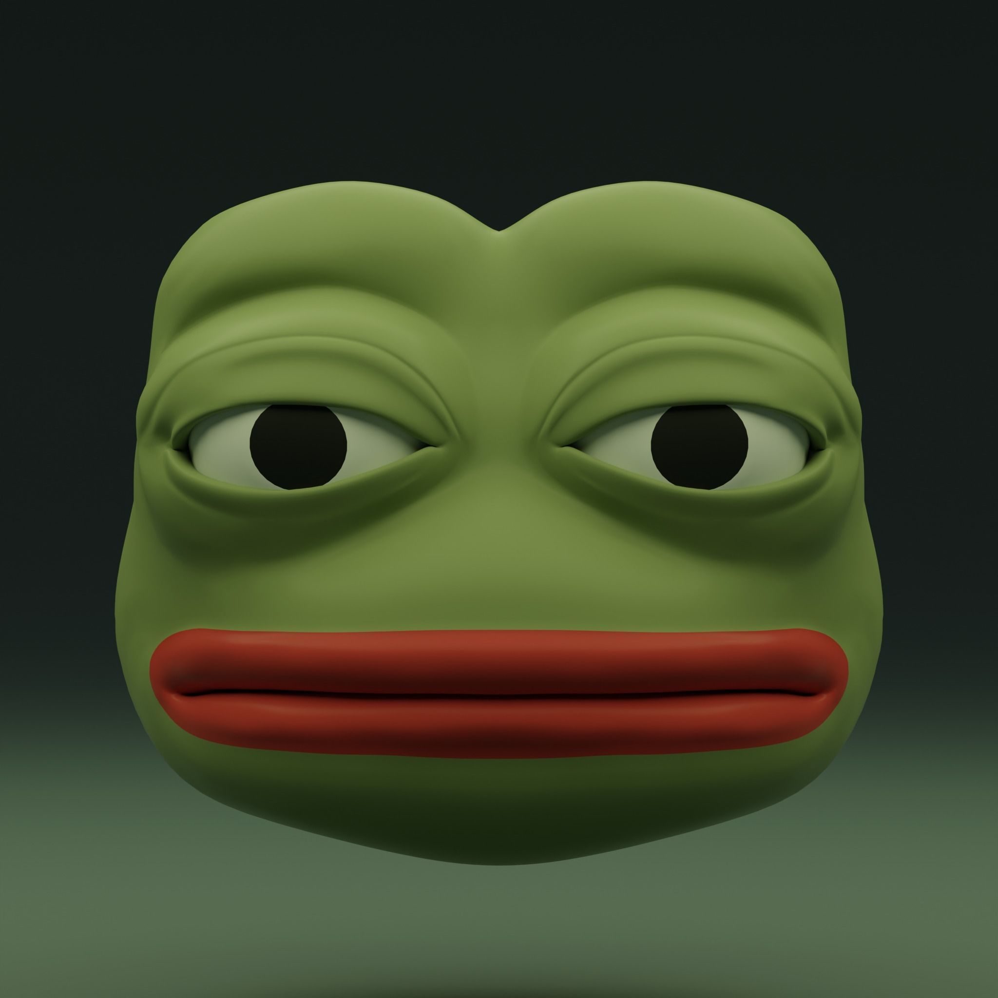 3D model Pepe the Frog Meme Bundle - 5 Ready Expressions Model VR / AR ...