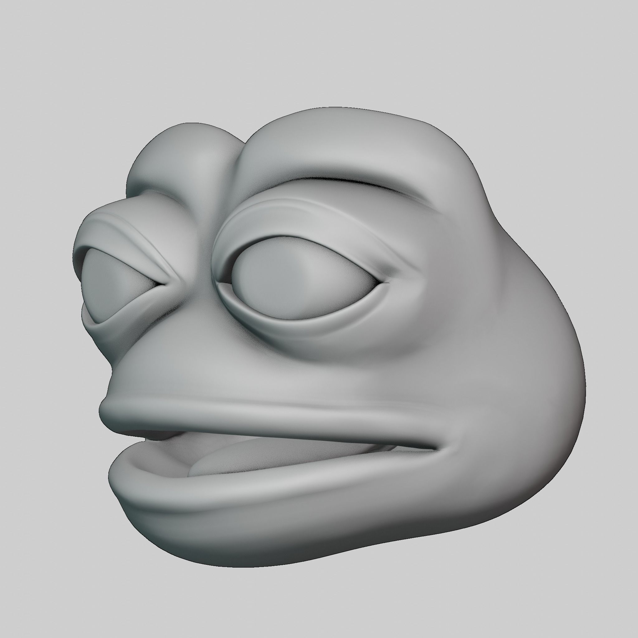 3D model Pepe the Frog Meme Bundle - 5 Ready Expressions Model VR / AR ...
