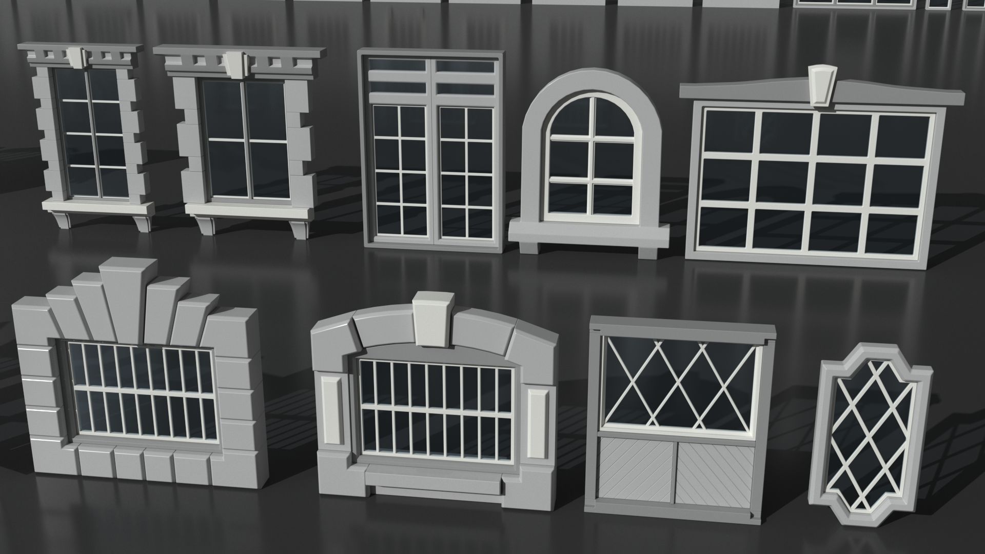 Windows Collection - 150 pieces 3D model | CGTrader