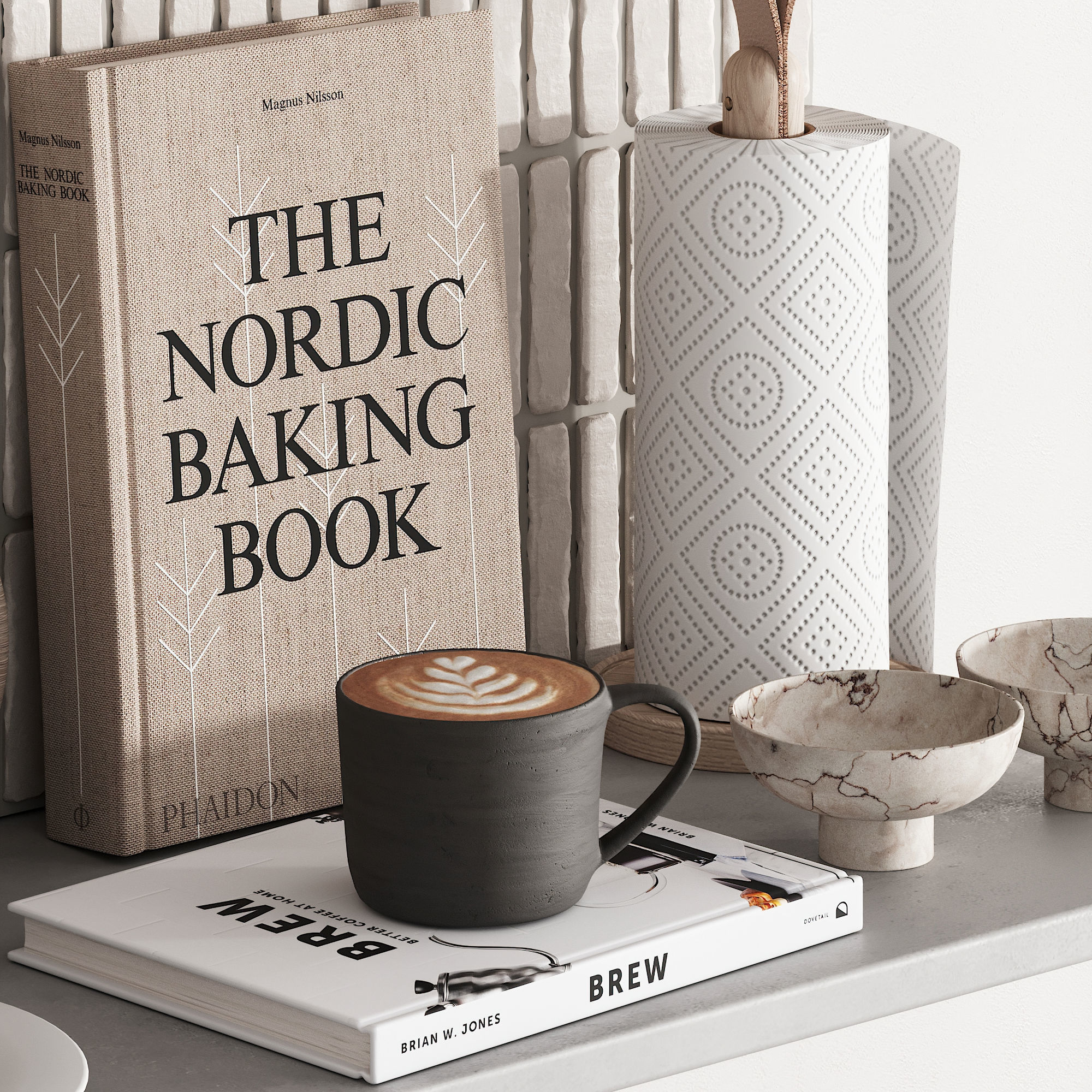 163 kitchen decor set accessories 06 scandi nordic menu 01 3D model ...
