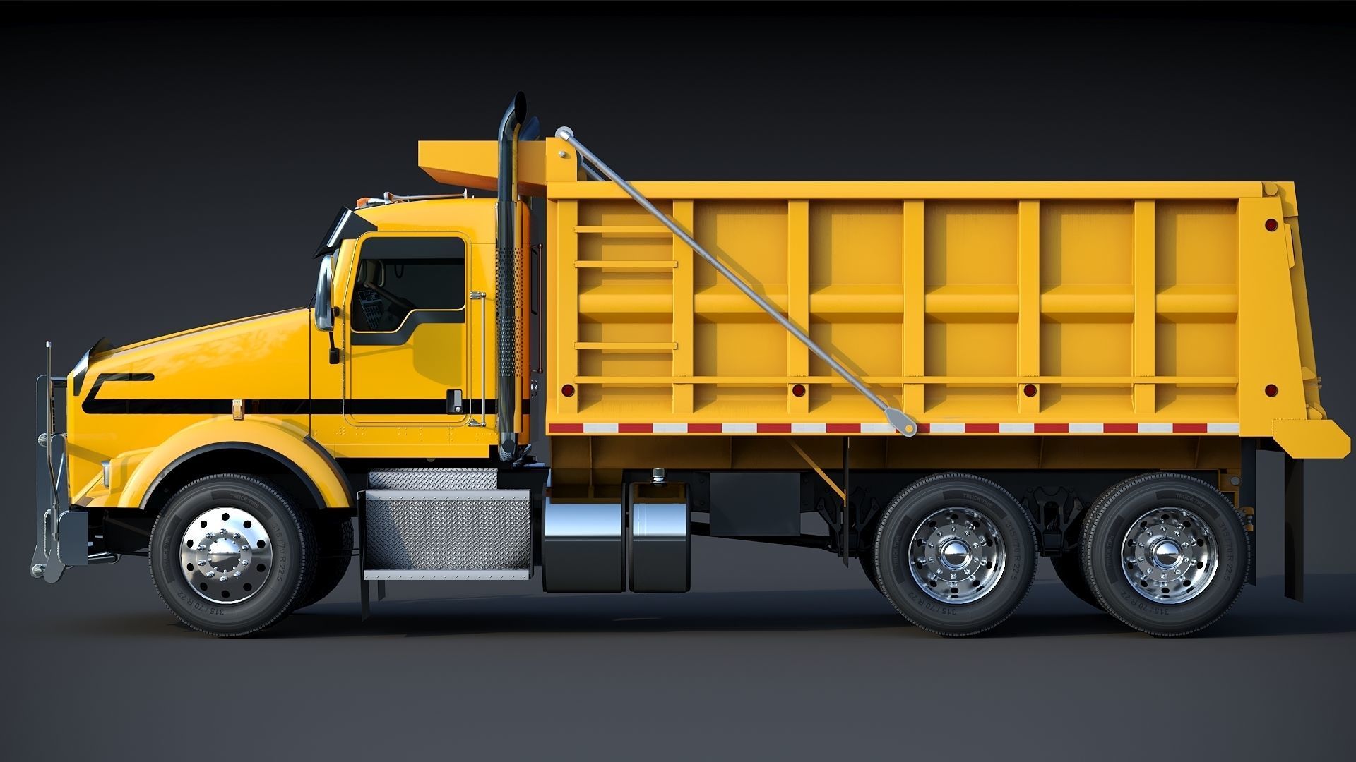 3D model Kenworth T800 Dump Truck VR / AR / low-poly | CGTrader