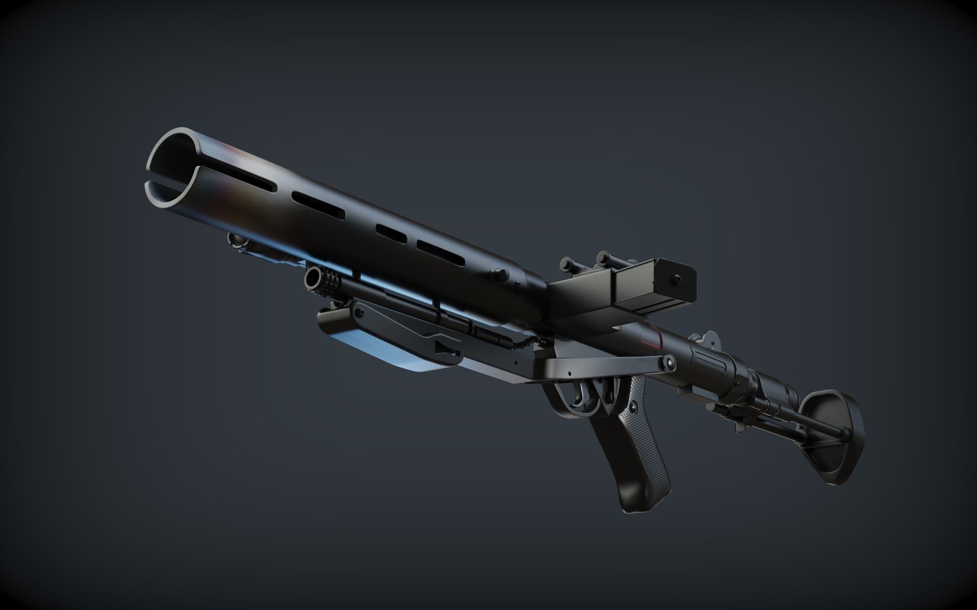 DEATH TROOPER BLASTECH E-11D RIFLE 3D model 3D printable | CGTrader