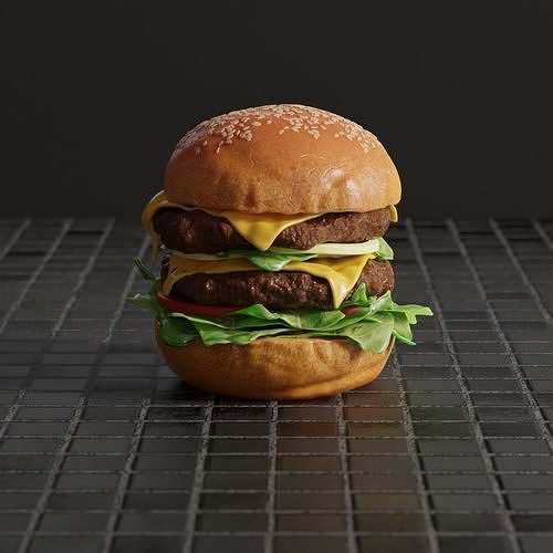 Cheeseburger HQ 3D model 3D model | CGTrader