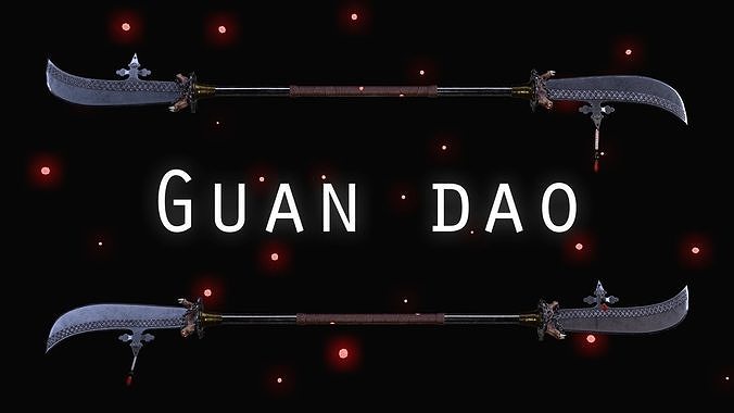 3D model Guandao Sword VR / AR / low-poly | CGTrader