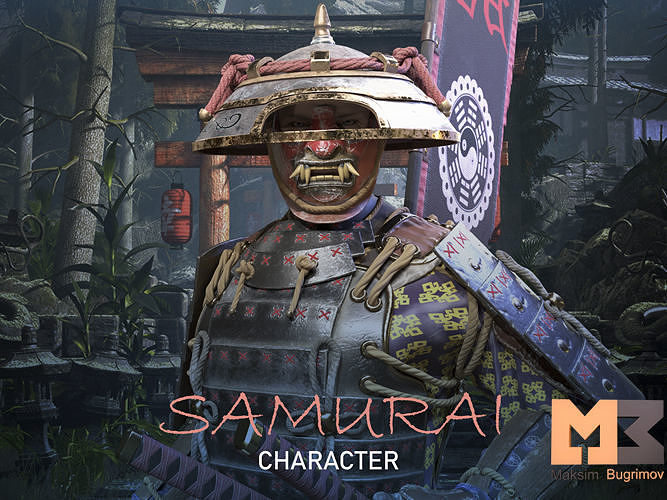 3D model SAMURAI three swords VR / AR / low-poly | CGTrader