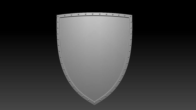 High-poly model knight shield 3D model | CGTrader