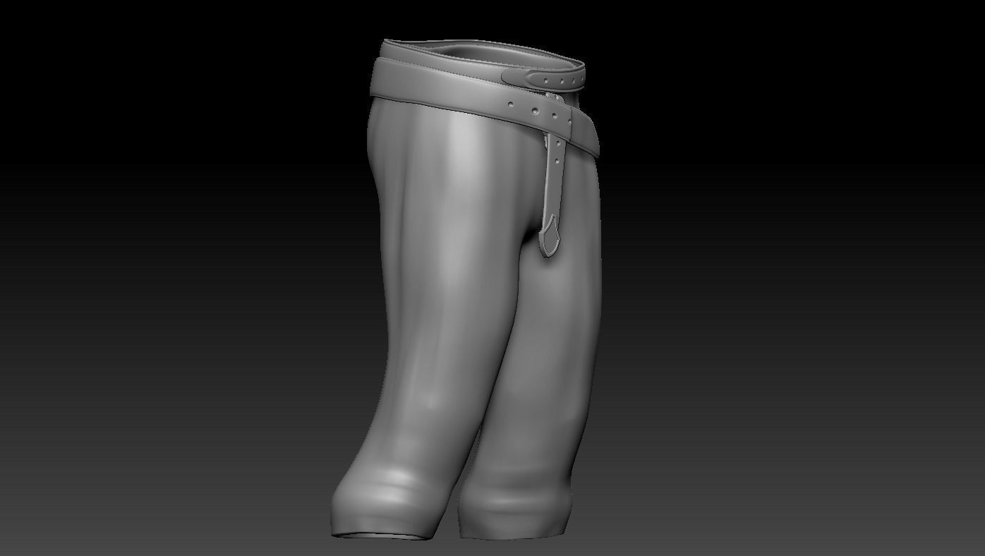 High-poly model Pants belts 3D model | CGTrader